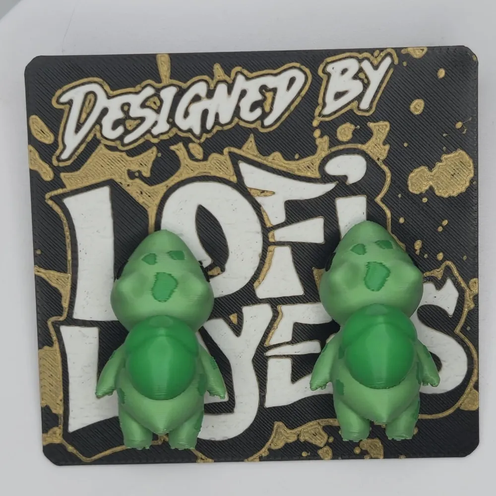 Bulbasaur Chomper Earrings by LoFi Layers MakerWorld: Download Free 3D ...
