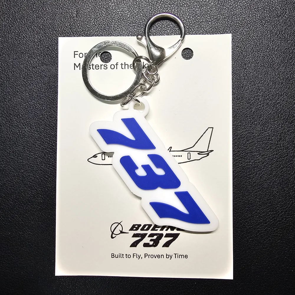 Boeing 737 Aviation Keychain (Logo on Back) - Free 3D Print Model ...