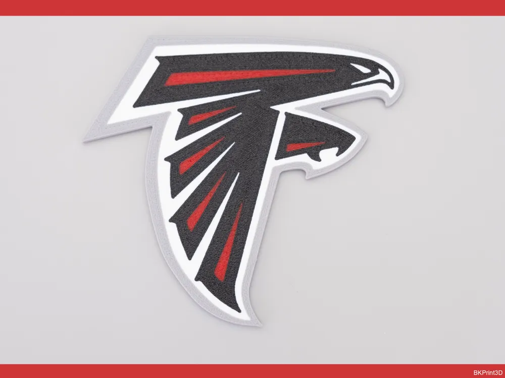 Atlanta Falcons Plaque Multi-Color by bkprint3d MakerWorld: Download ...