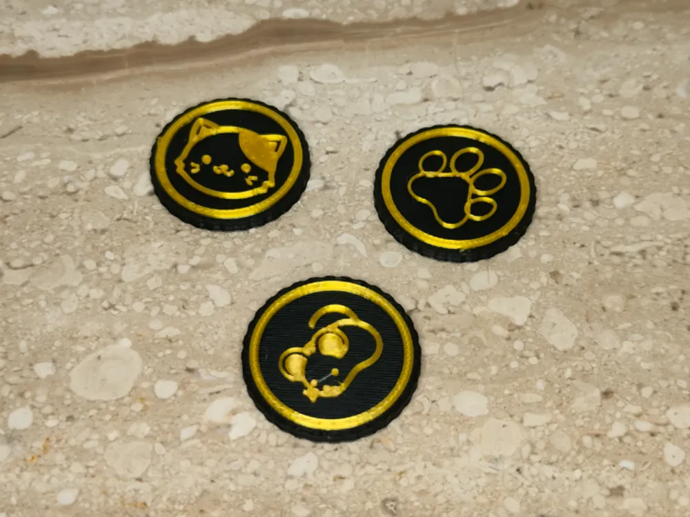cat coins by Kotka_Stokrotka - MakerWorld