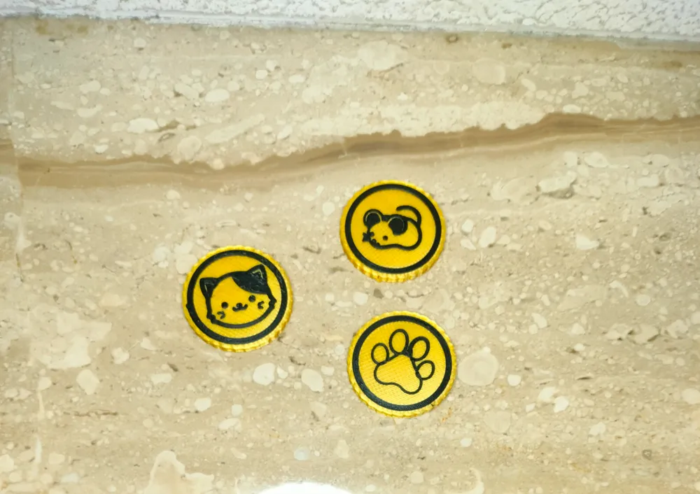 cat coins by Kotka_Stokrotka - MakerWorld