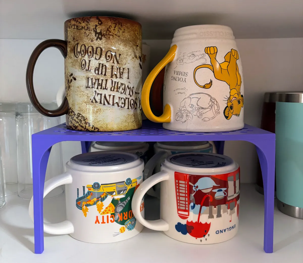 Stack & Store Mug & Misc Cabinet Shelf Organizer - Free 3D Print Model ...