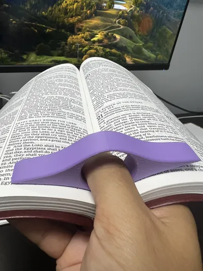 Book Holder for easy one-handed reading by Sakul - MakerWorld