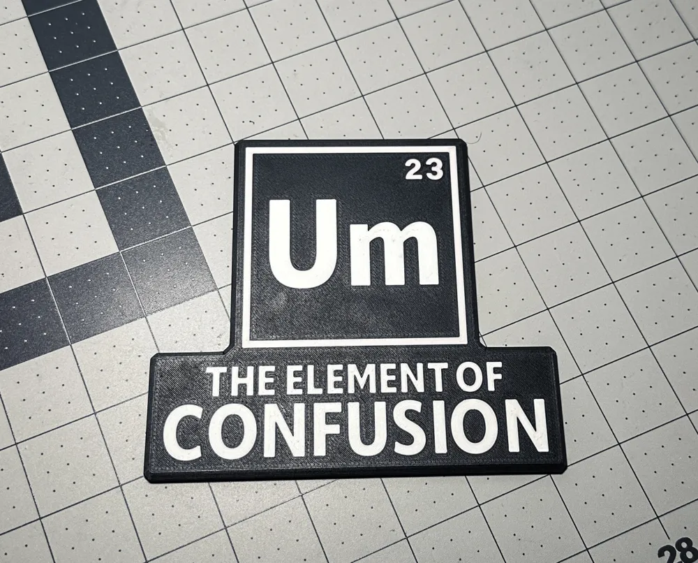 Um - Element of Confusion Fridge Magnet by SB Artisan Creations ...