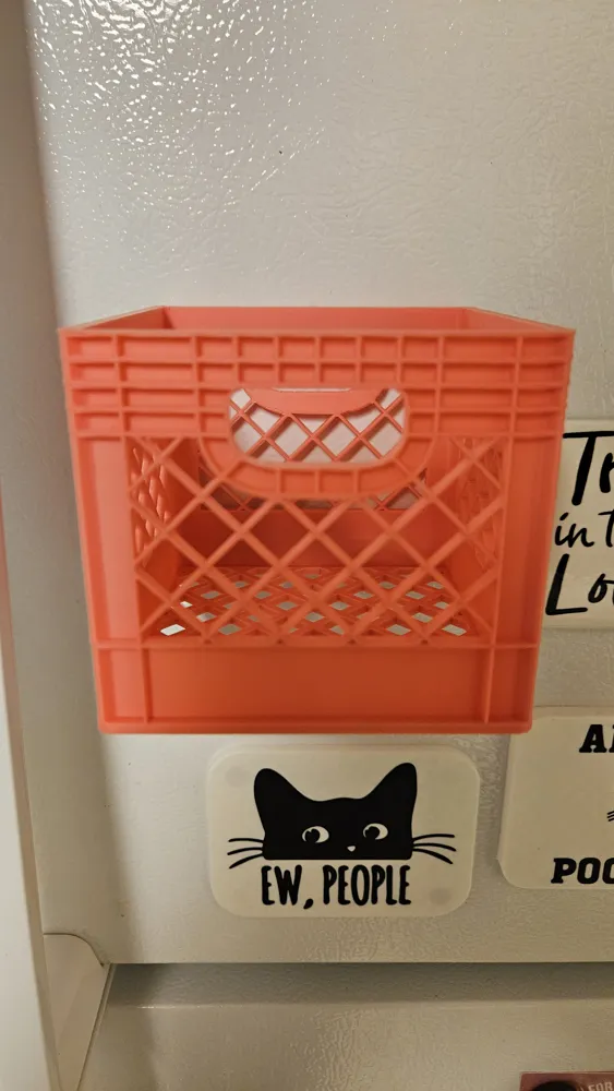 Magnetized Mini Crate for Tool Box Fridge - Free 3D Print Model ...
