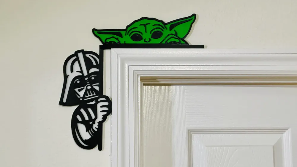 Darth Vader & Grogu - Door Decoration by Jodacrem MakerWorld: Download ...