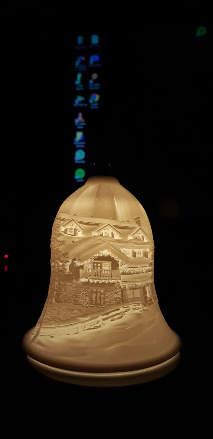 Christmas Lithophane Bell Decoration by luke - MakerWorld