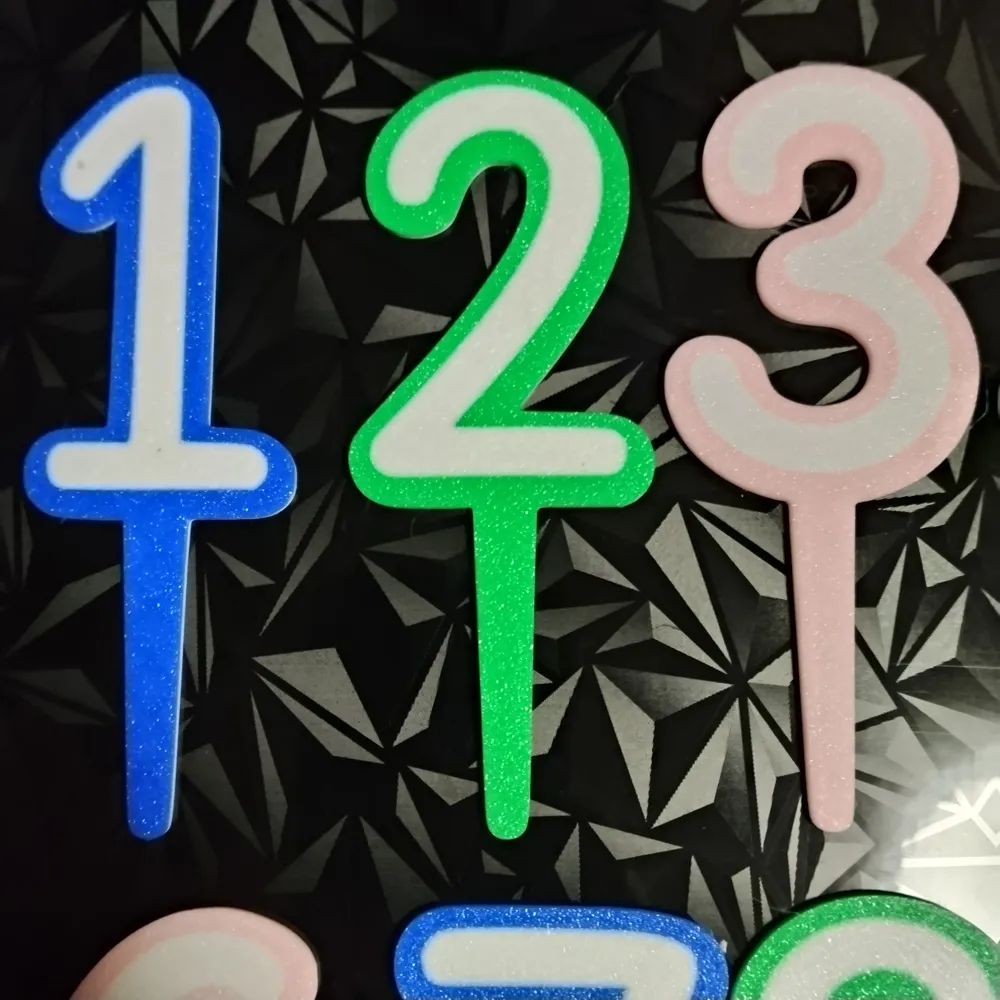 cake topper numbers - Free 3D Print Model - MakerWorld