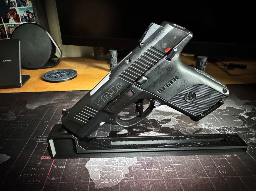 Pistol Stand / Display - Free 3D Print Model - MakerWorld