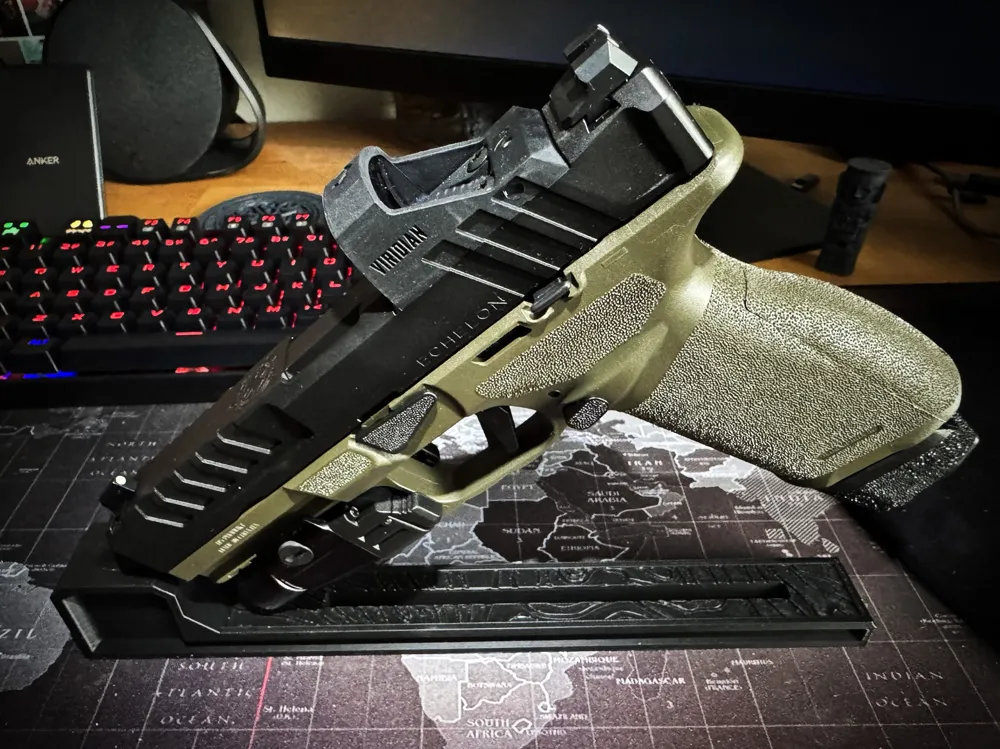 Pistol Stand / Display - Free 3D Print Model - MakerWorld