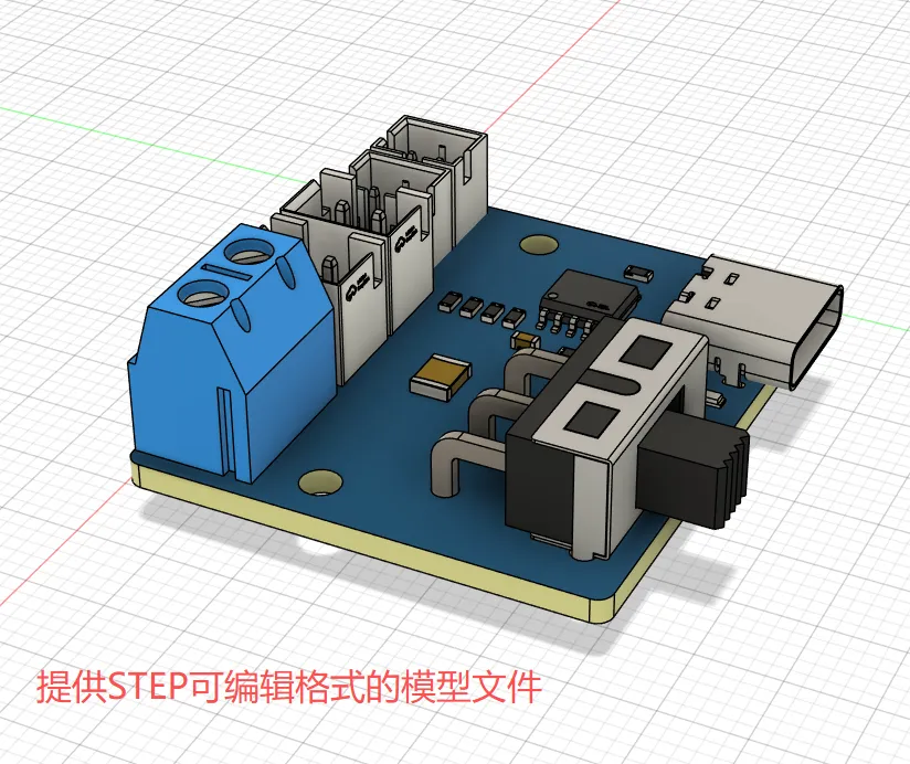 Carcasa para módulo de alimentación PD a puerto Tipo C, con interruptor ...