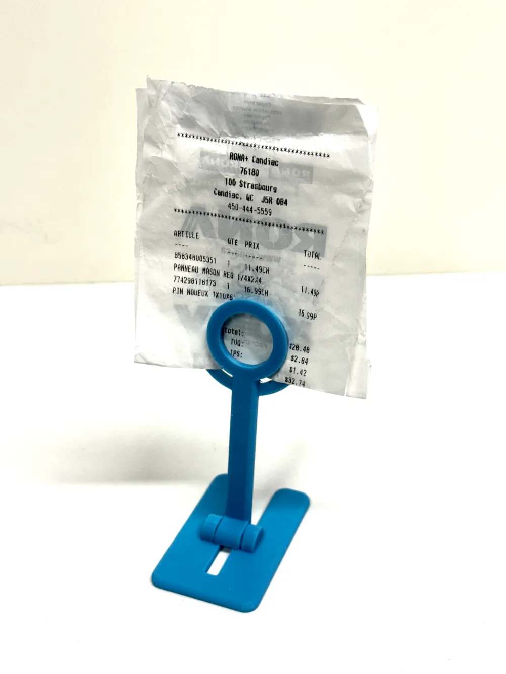 Print in place Receipt, Note or Photo Clip by Gros_Loup_66 - MakerWorld
