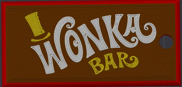Wonka Bar Key Chain by rbarnett82 - MakerWorld