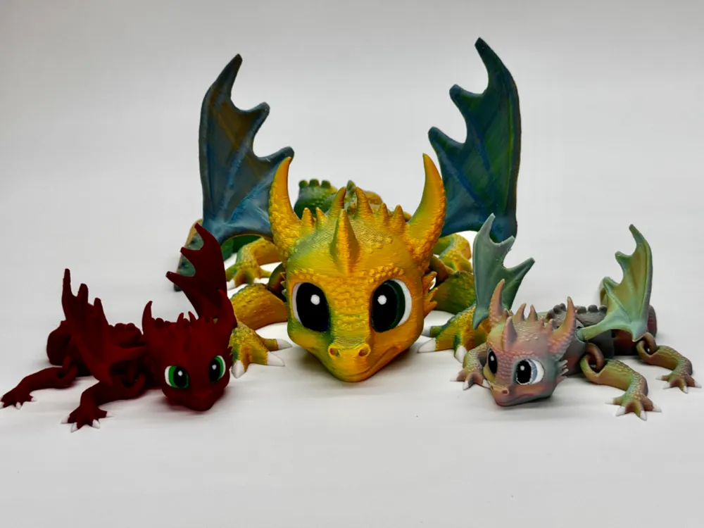 Baby Ryuu Dragon by ENIQUE3D MakerWorld: Download Free 3D Models