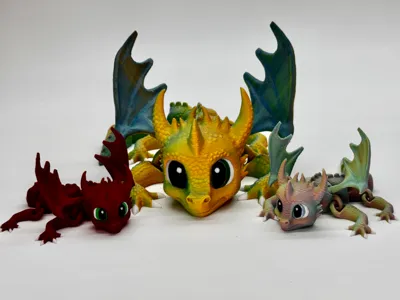 Baby Ryuu Dragon by ENIQUE3D MakerWorld: Download Free 3D Models