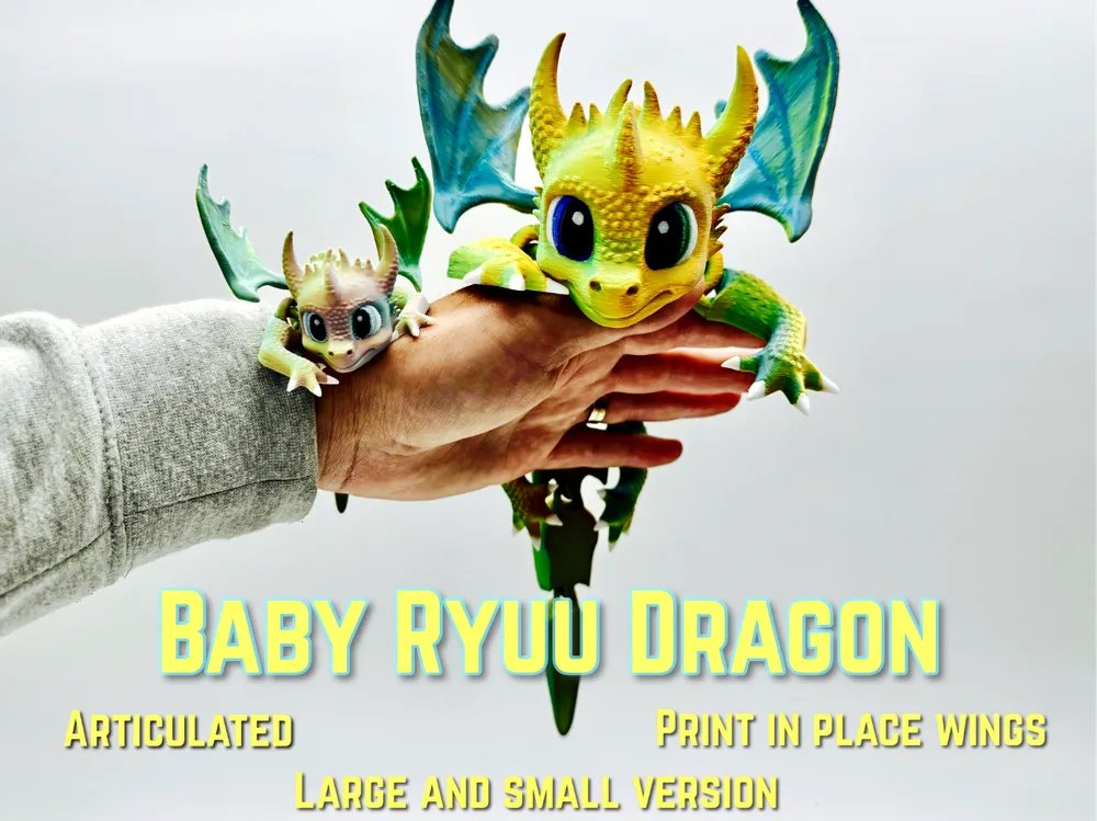 Baby Ryuu Dragon by ENIQUE3D MakerWorld: Download Free 3D Models