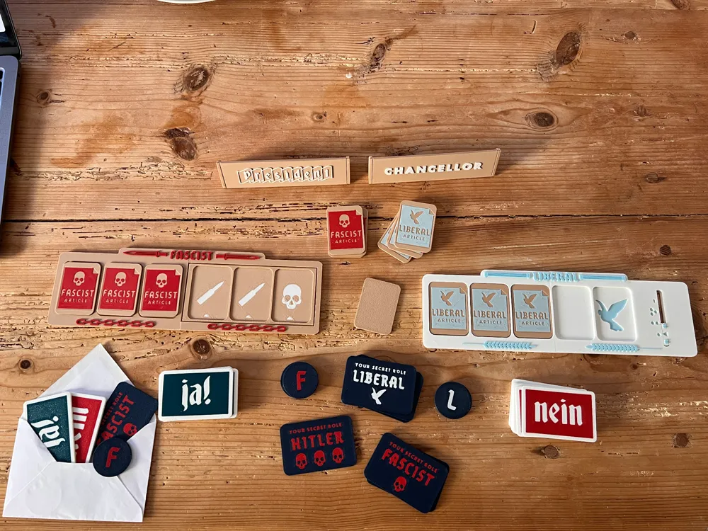 Secret Hitler - Board Game - with Colours Remixed by Royal3D - MakerWorld