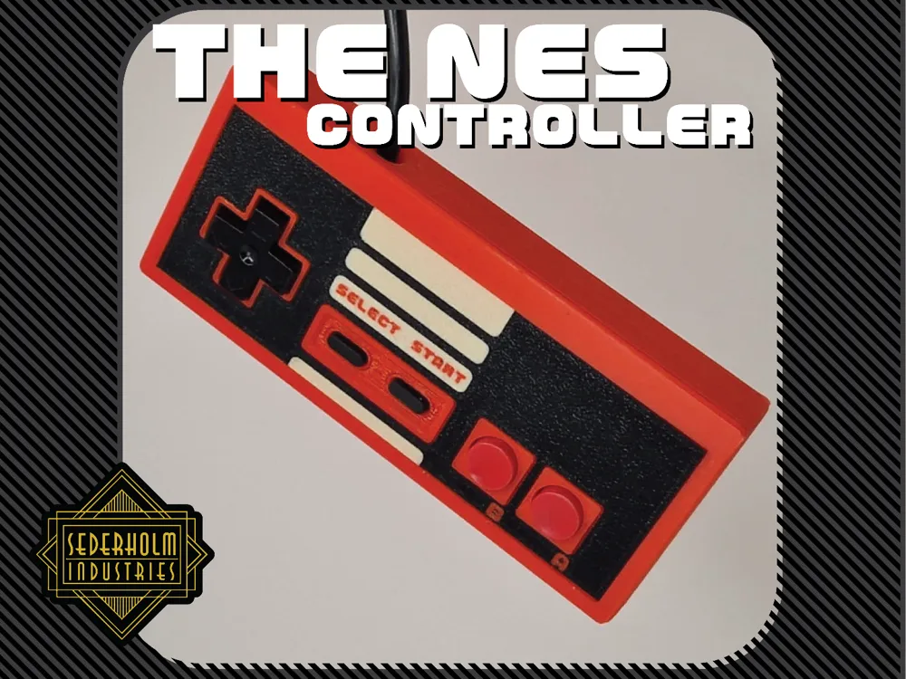 NES Controller Shell with removable faceplate by BentleyWilkinson ...