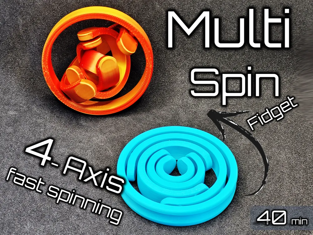 Multi Spin Fidget - Free 3D Print Model - MakerWorld