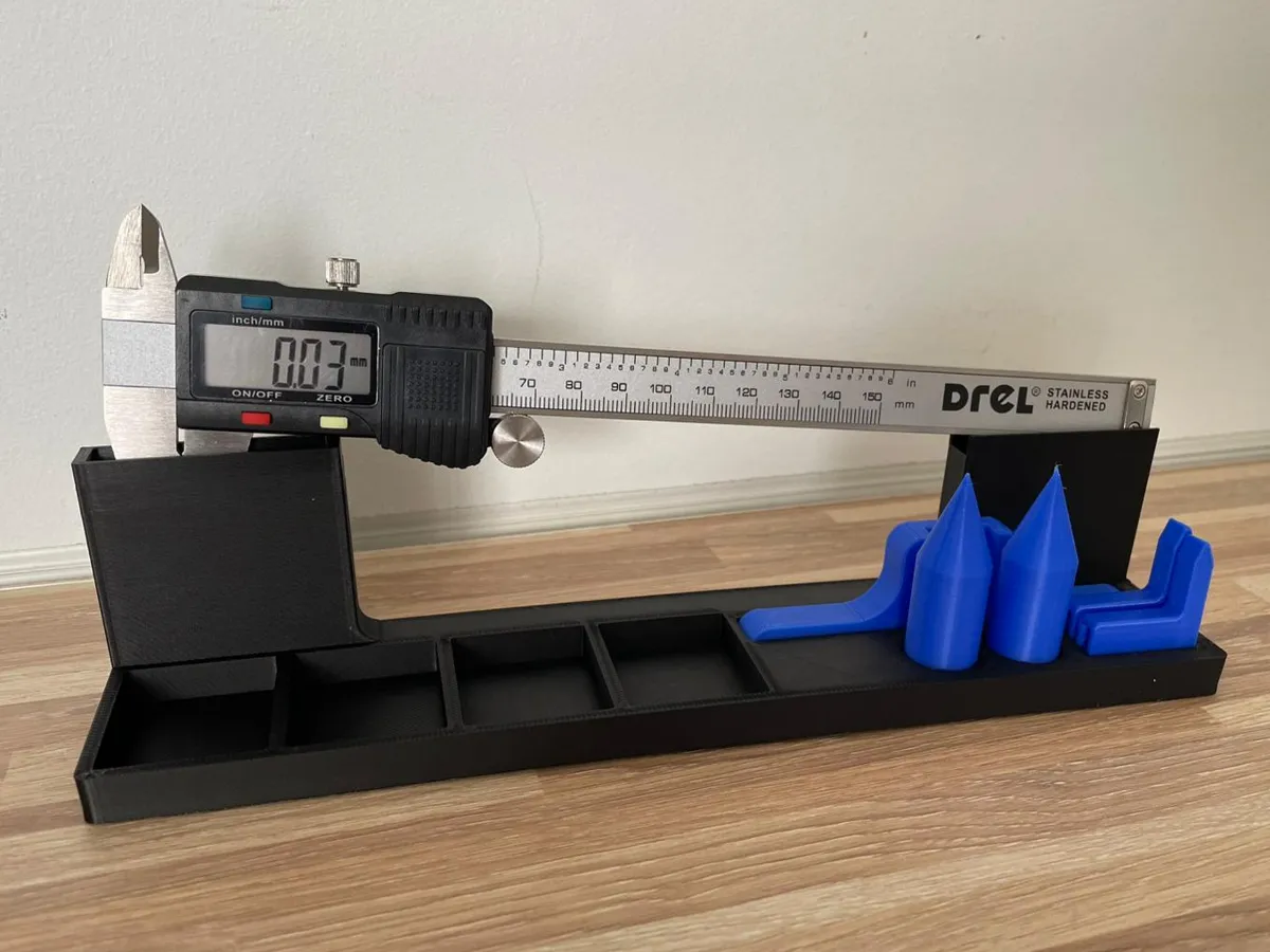 CALIPER STAND WITH ACCESSORIES - Free 3D Print Model - MakerWorld