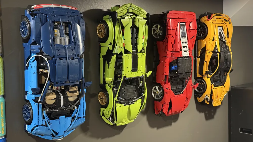 LEGOs Bugatti Chiron - 42083 Wall Mount - Free 3D Print Model - MakerWorld