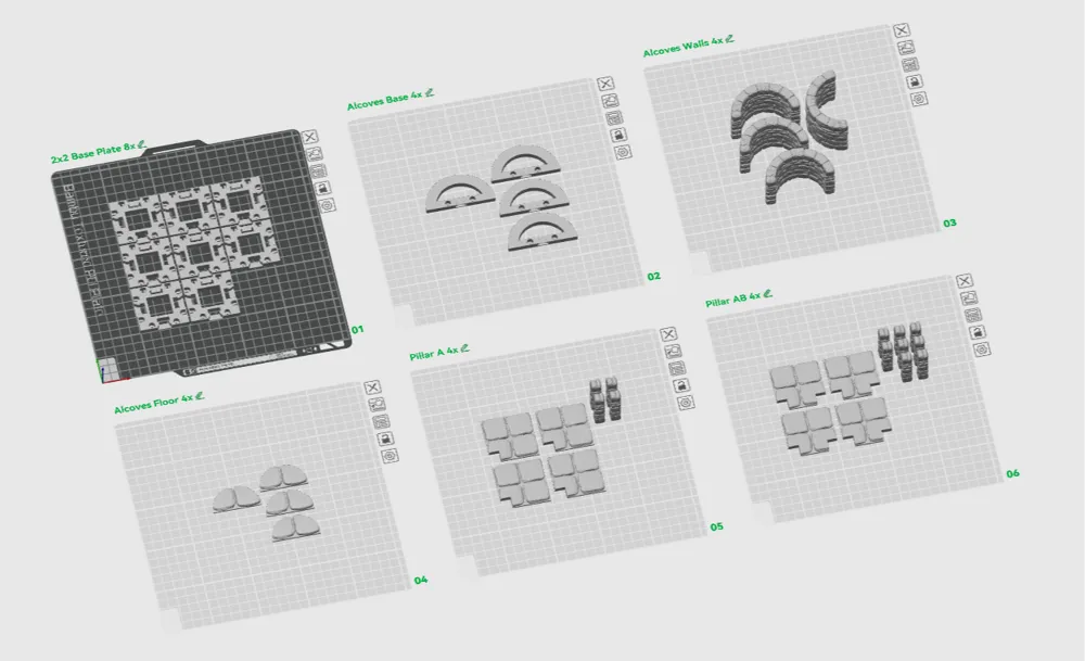 Openforge 2.0 Dungeon Stone Alcoves & Pillars Remixed by infam0usCrow ...