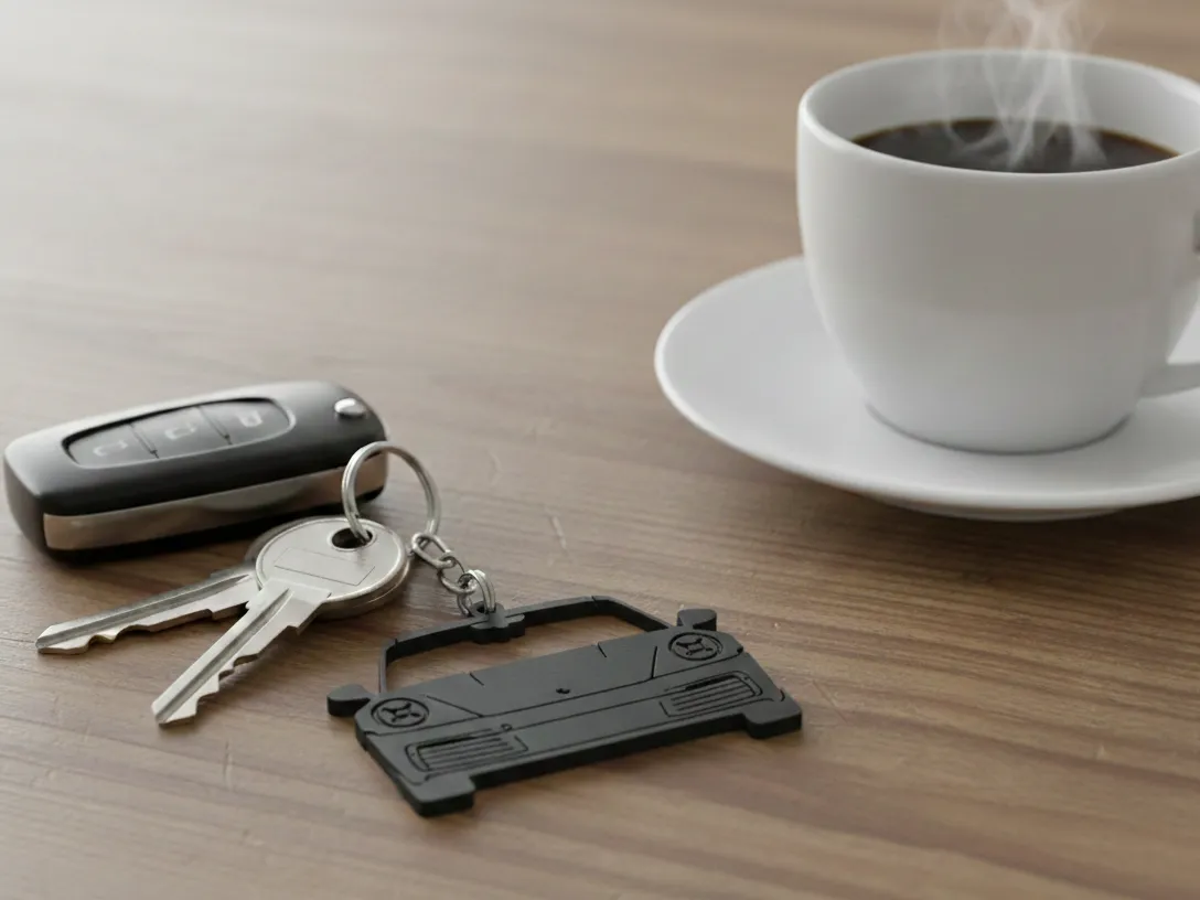 Porsche 911 Silhouette Keychain - Free 3D Print Model - MakerWorld