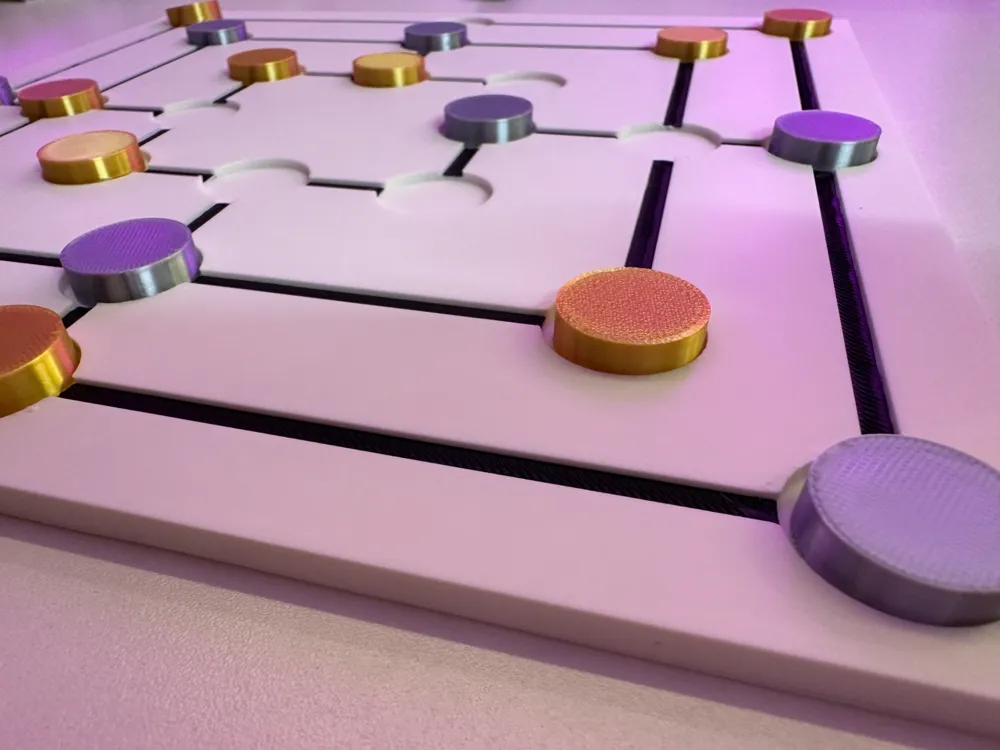 Mühle Spiel - Mill Game - Nünistei by AlienElement - MakerWorld