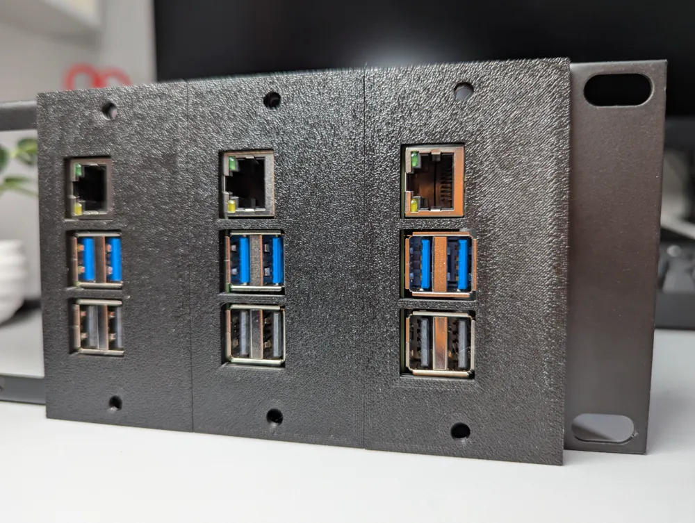 Raspberry Pi 5 rack mount w/ POE & M2 support - Free 3D Print Model ...