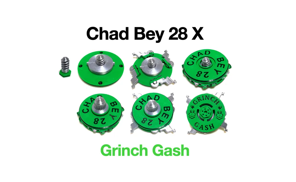 Chad Bey 28 X Grinch Gash BeybladeX - Free 3D Print Model - MakerWorld