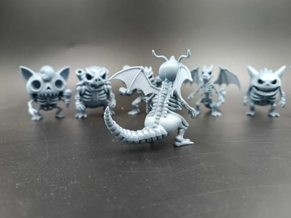 Dragonite Skeleton Pokemon Kawaii - Anime - Toy by drakeforge3d ...