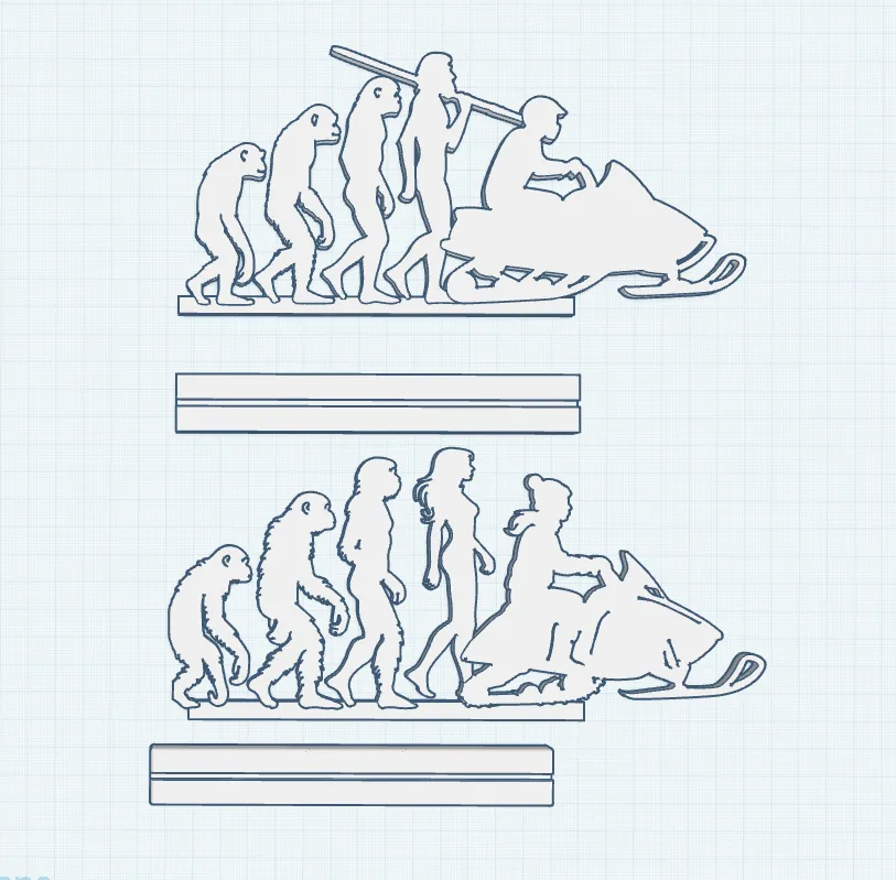Human Evolution → Snowmobile Driver (Male-Female) by ccrccrdk ...