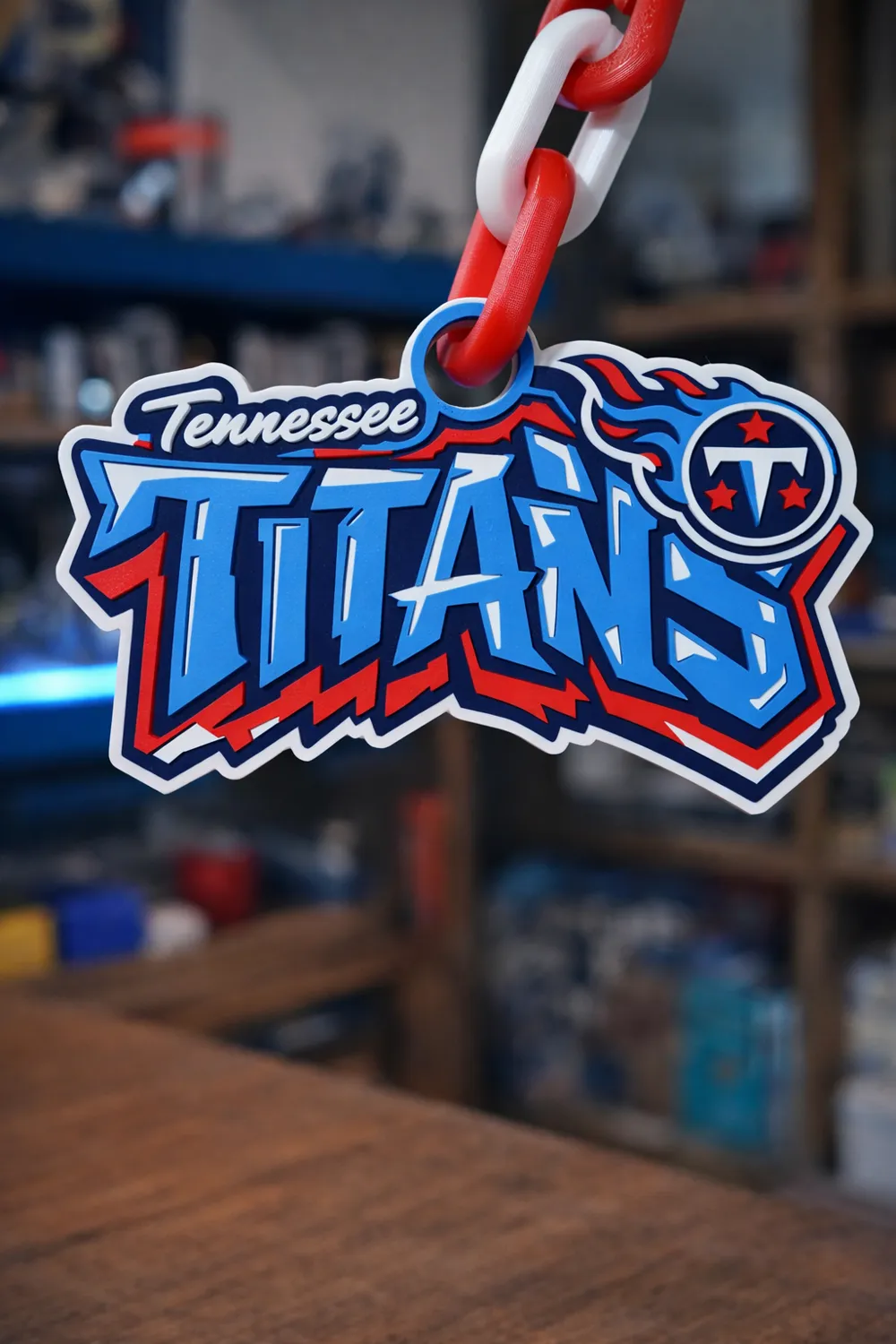 Tennessee Titans Graffiti Styled NFL Hype Chain - Free 3D Print Model ...