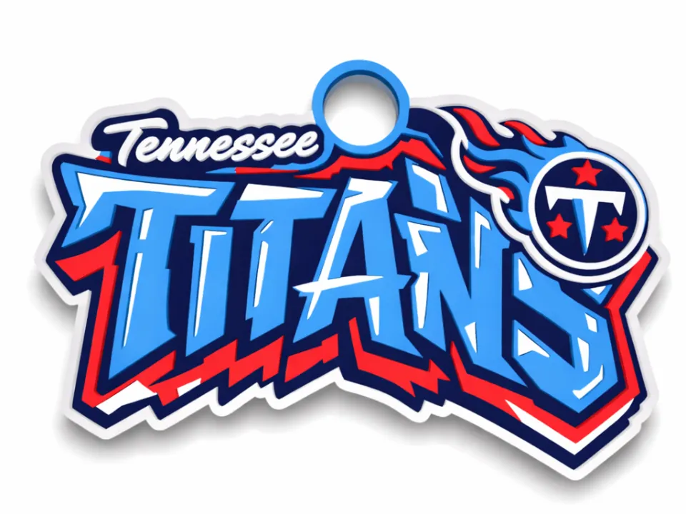 Tennessee Titans Graffiti Styled NFL Hype Chain - Free 3D Print Model ...
