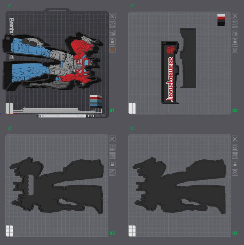 Optimus Prime LED Lamp by BeeTee 3DMakerWorld: Download Free 3D Models