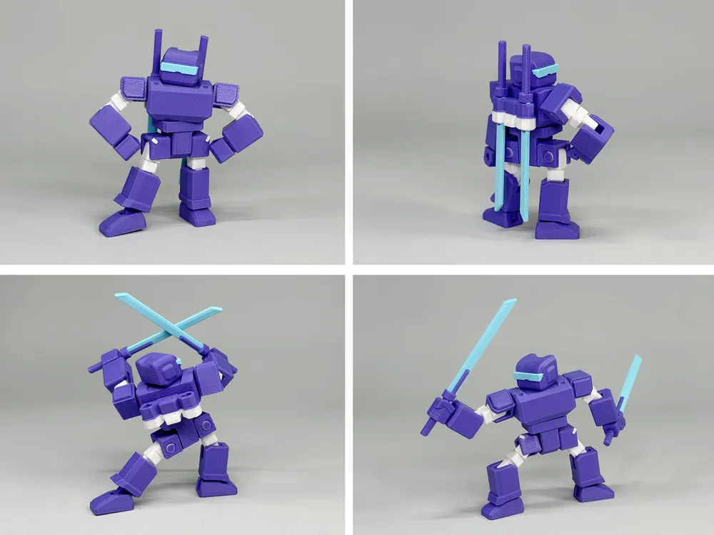Robot M (22 Movable Joints, Print-In-Place) - Free 3D Print Model ...