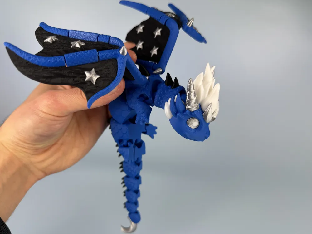 Elder Moon Dragon - Articulated Dragon Figure - Free 3D Print Model ...