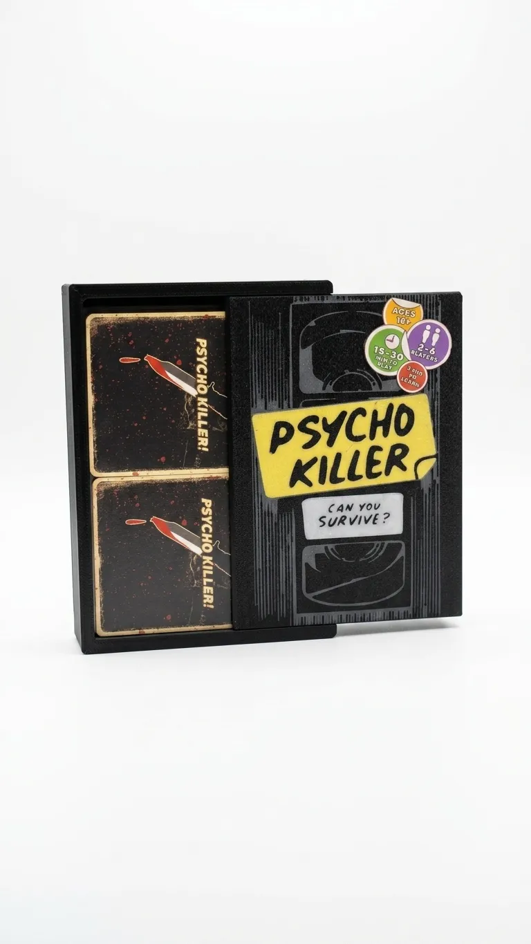 PsychoKiller Card Game Book Box - Free 3D Print Model - MakerWorld