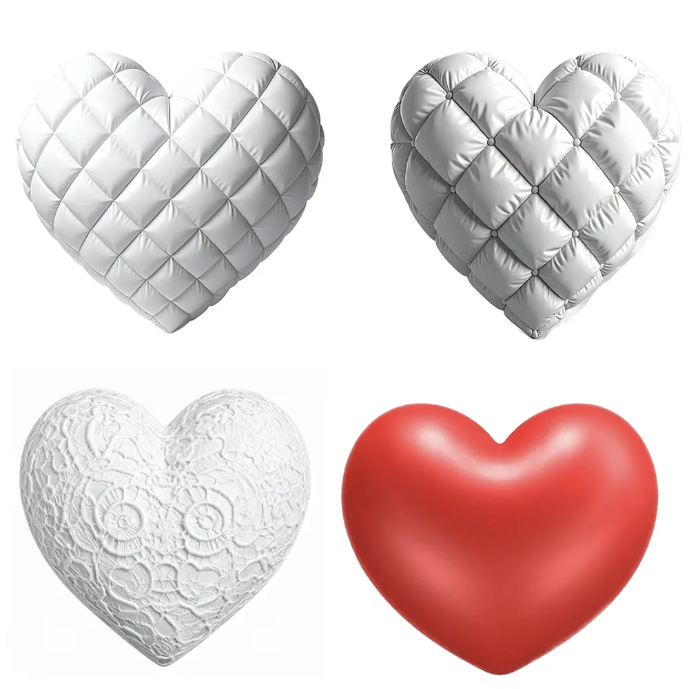 Valentines Heart Decor Scatter Set - Free 3D Print Model - MakerWorld