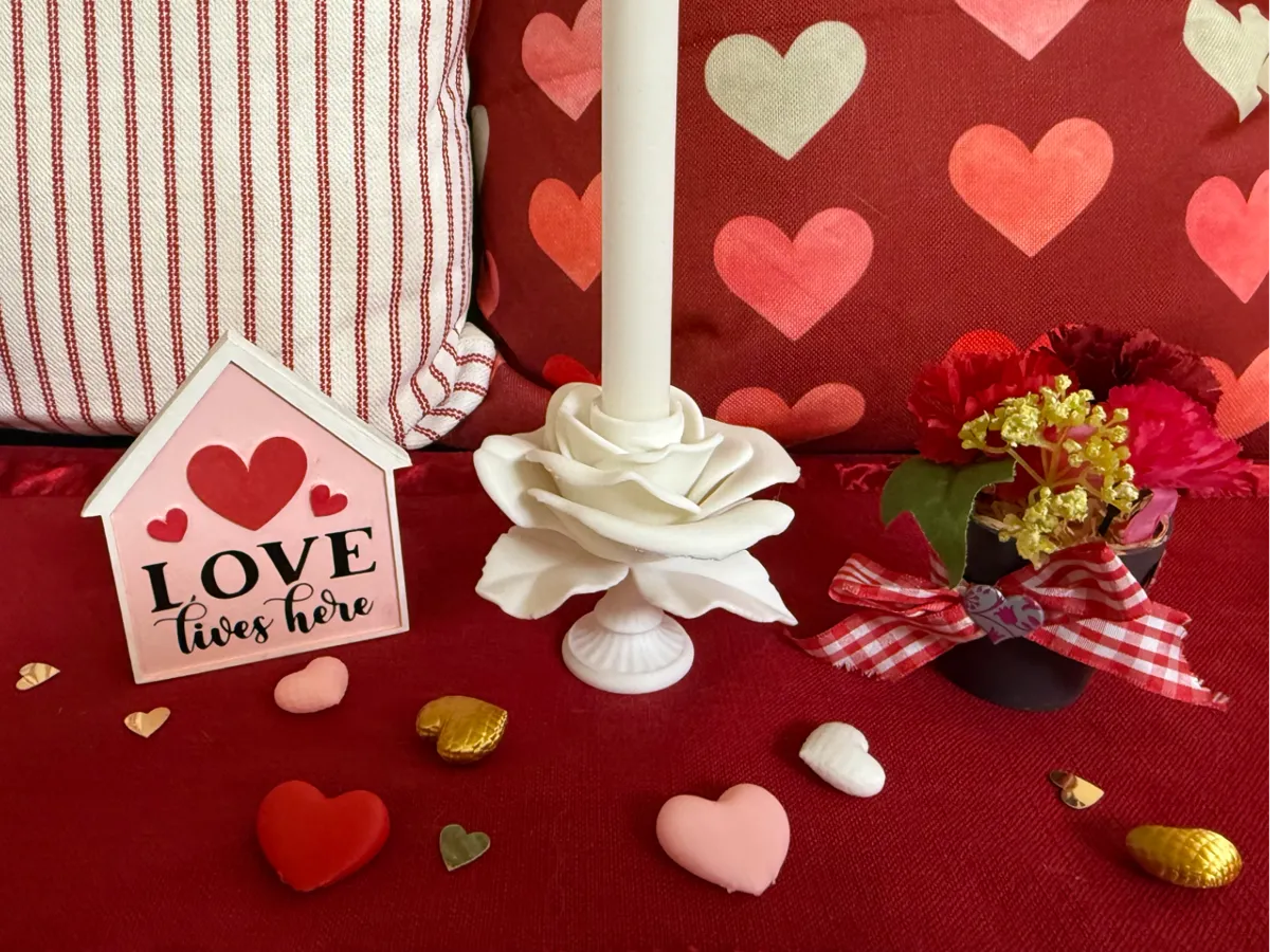 Valentines Heart Decor Scatter Set - Free 3D Print Model - MakerWorld
