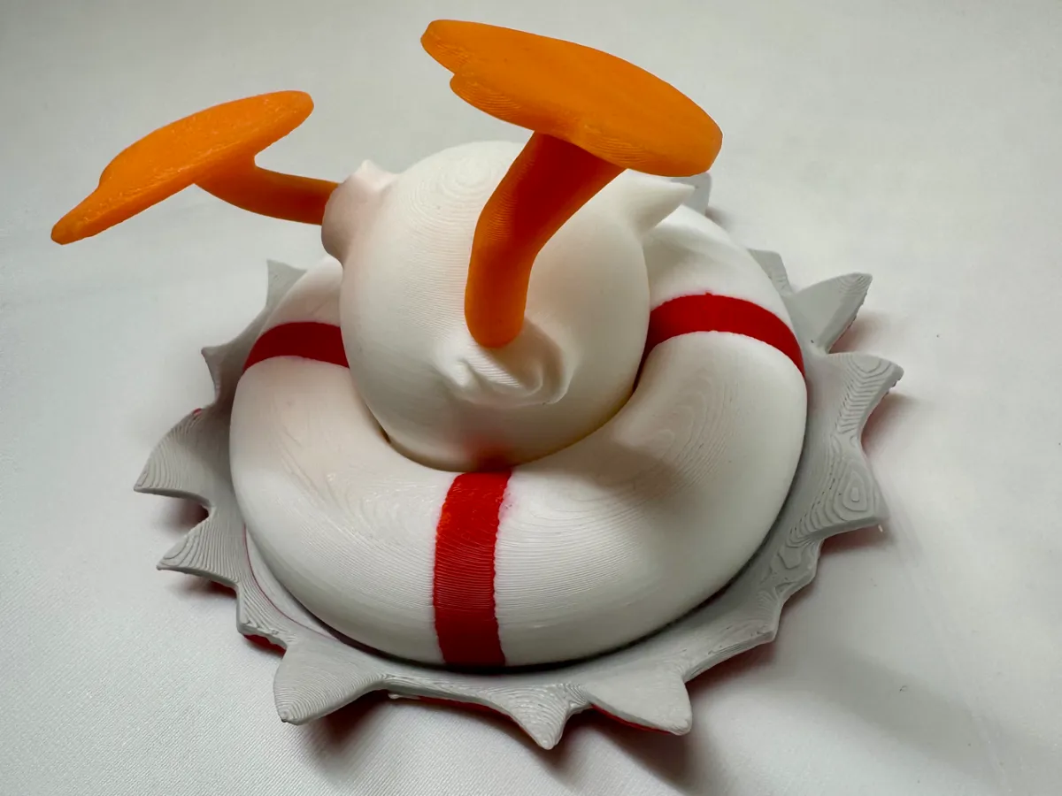 DCL Donald Duck Crashing Into Funnel Magnet - Free 3D Print Model ...