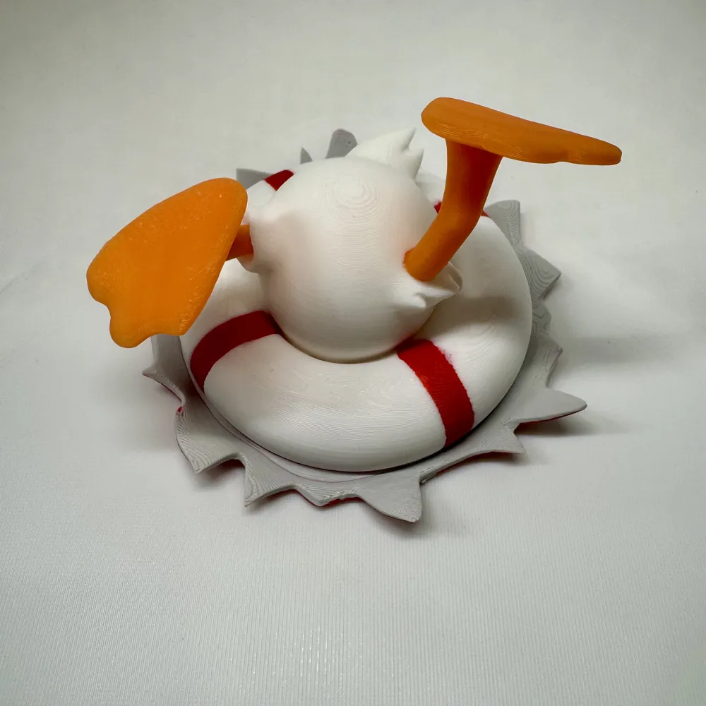 DCL Donald Duck Crashing Into Funnel Magnet - Free 3D Print Model ...