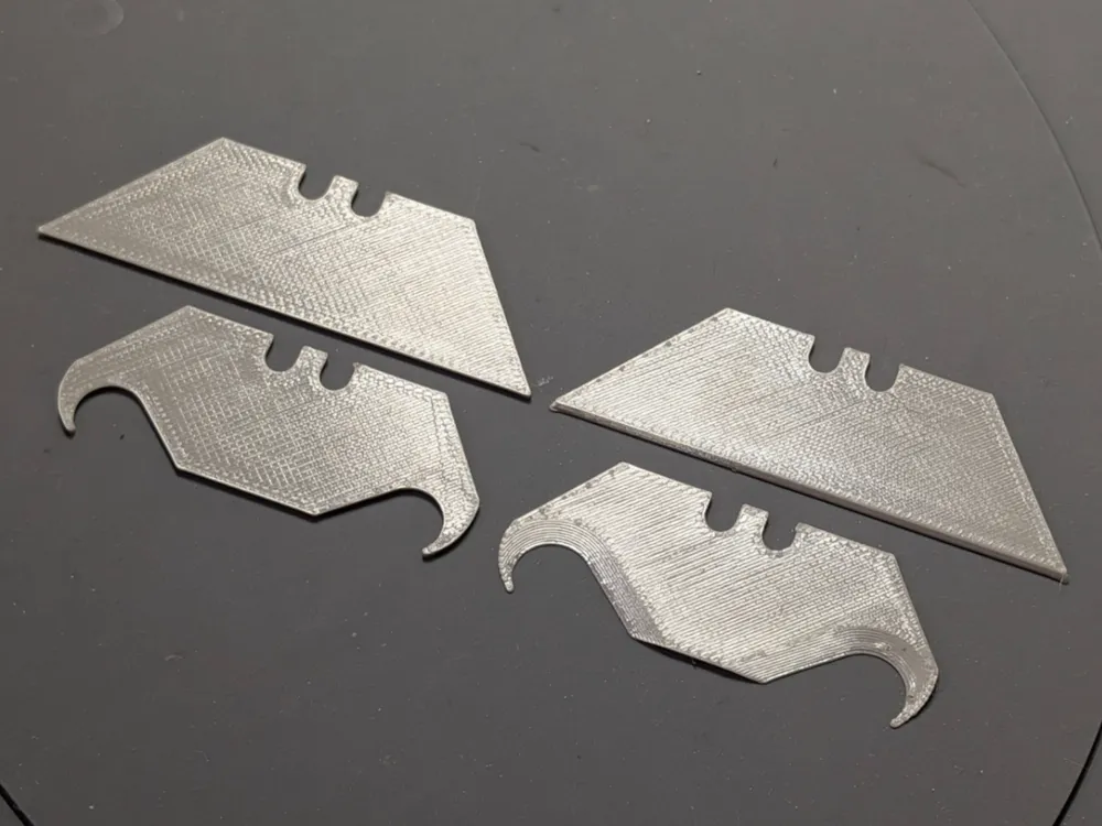 Trapezoid and Hooked Utility Knife Blades by Droid3D MakerWorld ...