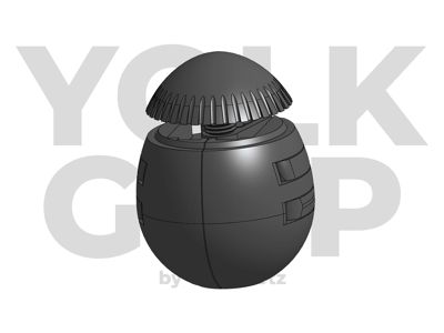 Yolk Grip - Foldable Egg-Shaped Smartphone Handle by weirdeetz - MakerWorld