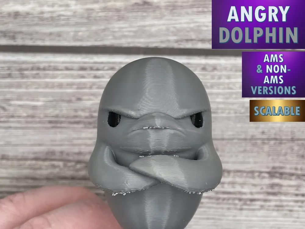 Angry Dolphin by Dave'sPrints MakerWorld: Download Free 3D Models