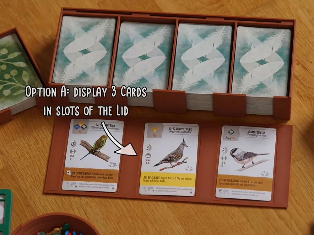 Card Holder 400+ Cards - e.g. Wingspan Birds by Fr33lab MakerWorld ...