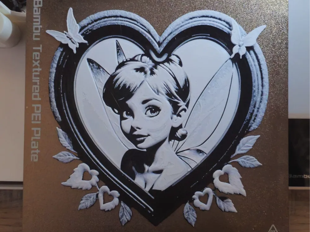 Tinker Bell Heart by luke MakerWorld: Download Free 3D Models