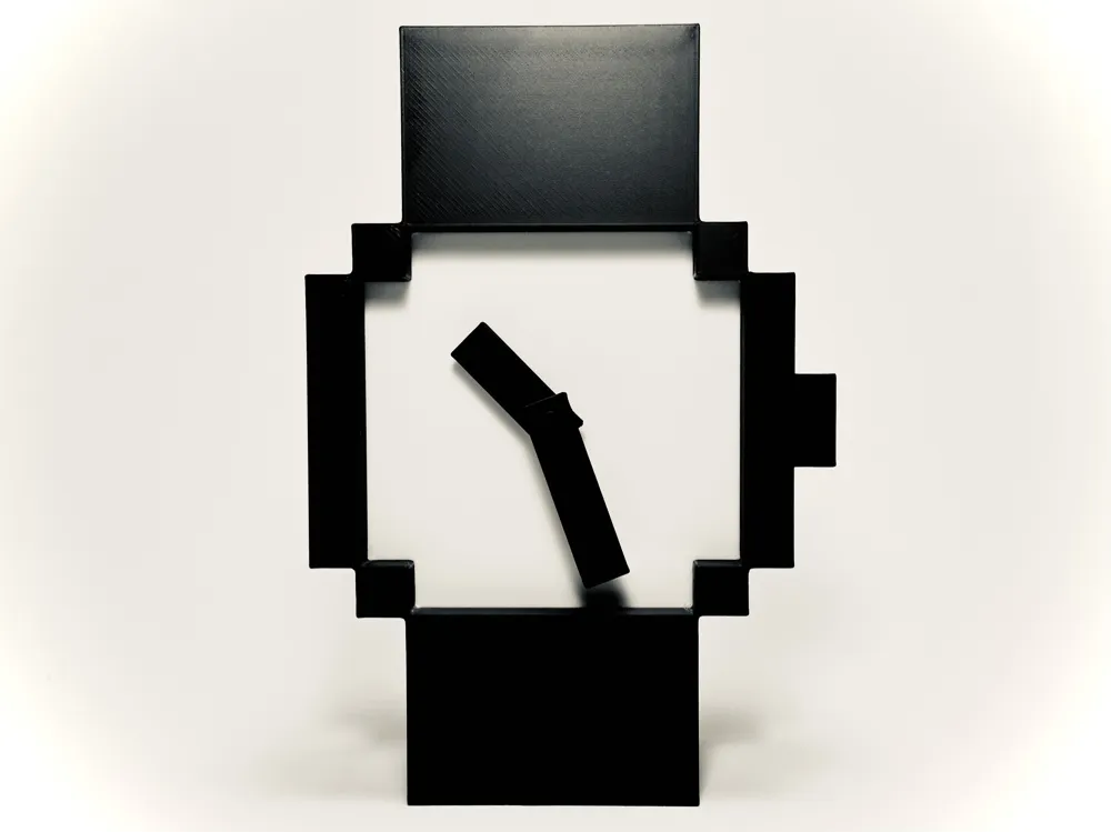 Vintage 8-bit Desktop Clock - Free 3D Print Model - MakerWorld