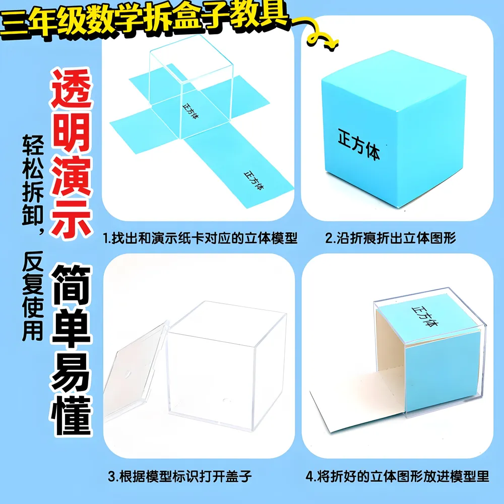 【Math teaching aid】Cube surface area net - Free 3D Print Model - MakerWorld