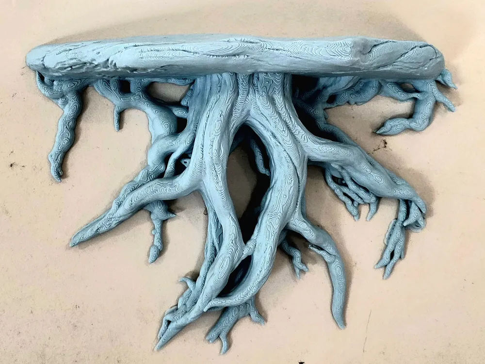 Tree Root Wall Shelf - Free 3D Print Model - MakerWorld